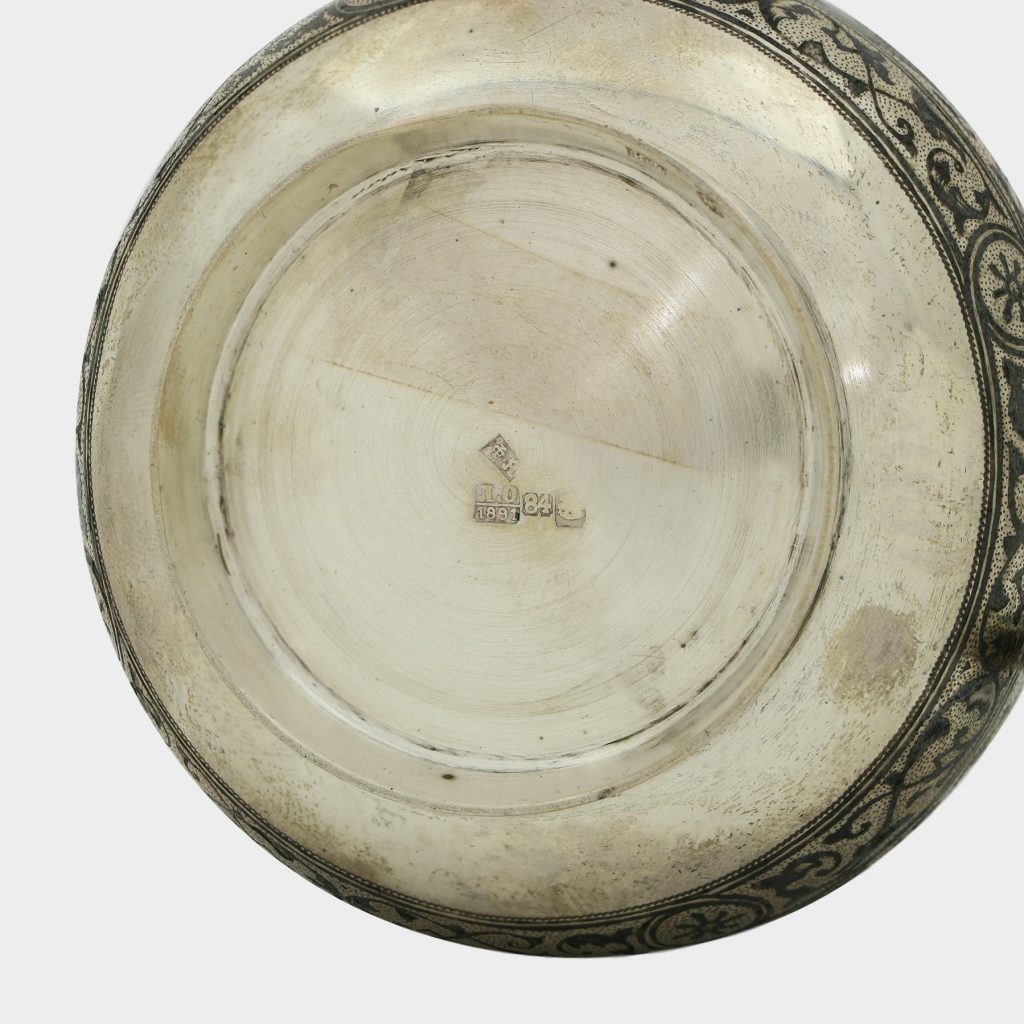 Russian tea set, silver, Feodor Yartsev, Moscow, 1891 - RDM Fine Art, Inc.