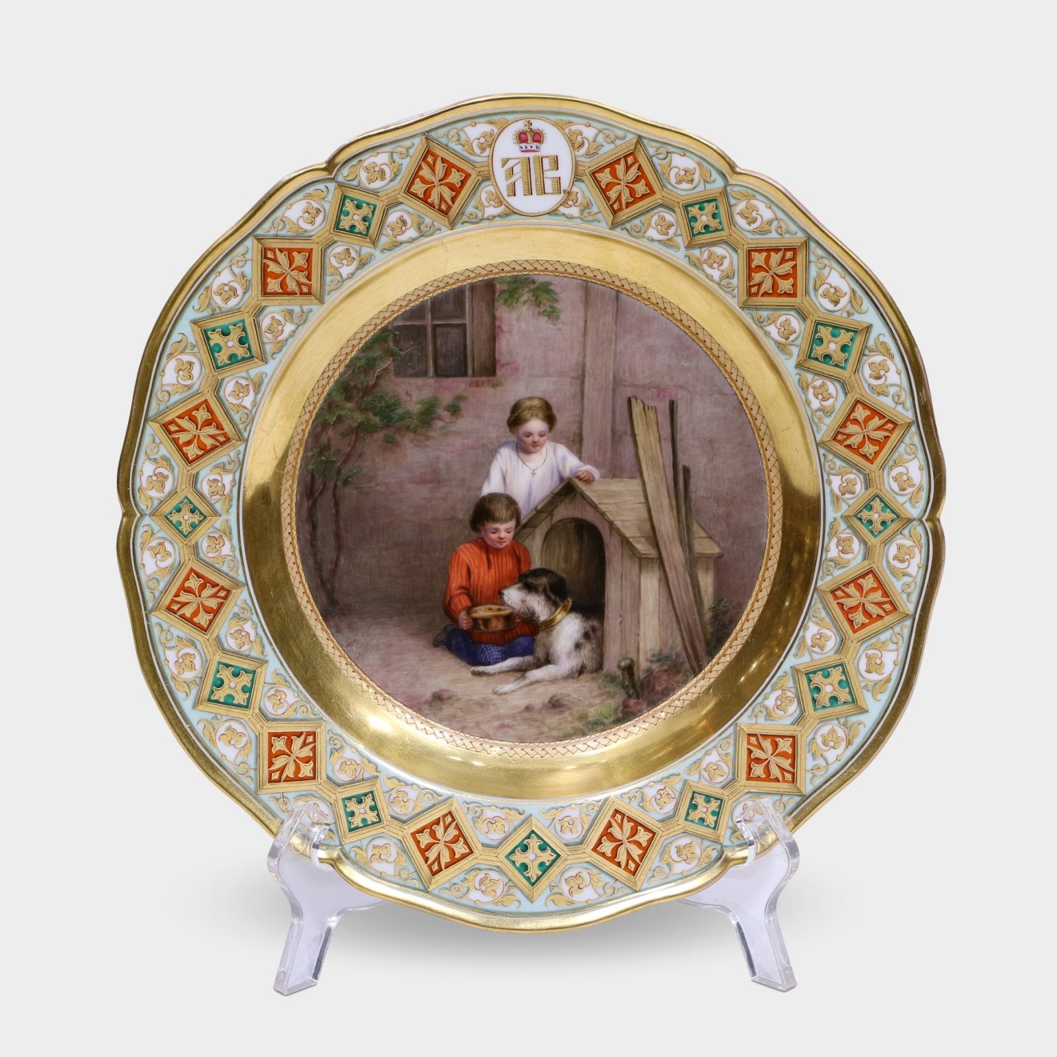 KPM plate, service of Grand Duke Andrei Vladimirovich mid-19th century